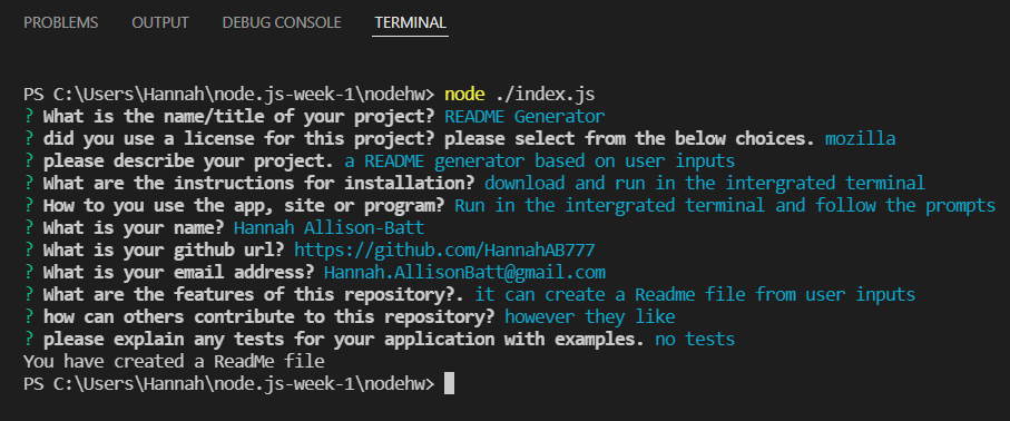 GitHub - HannahAB777/README-generator