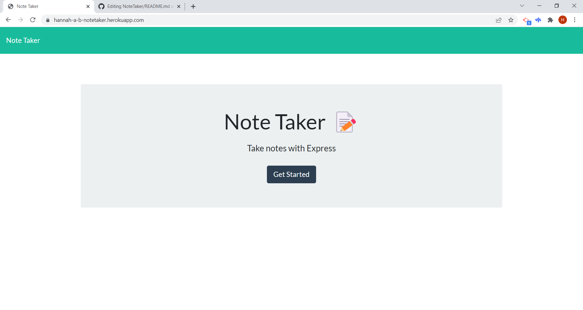 GitHub - HannahAB777/NoteTaker