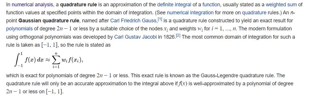 GitHub - EladSapir/GaussianQuadrature