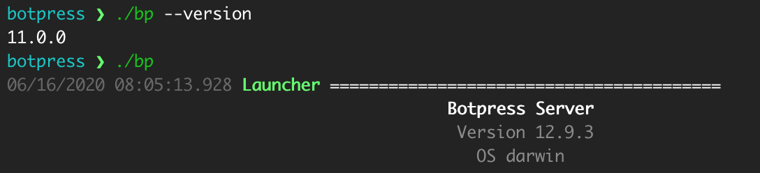 ./bp --version return 11.0.0 · Issue #1020 · botpress/v12 · GitHub