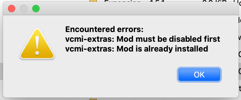 Mod Cannot Be Updated Without Disabling · Issue 1157 · Vcmivcmi · Github