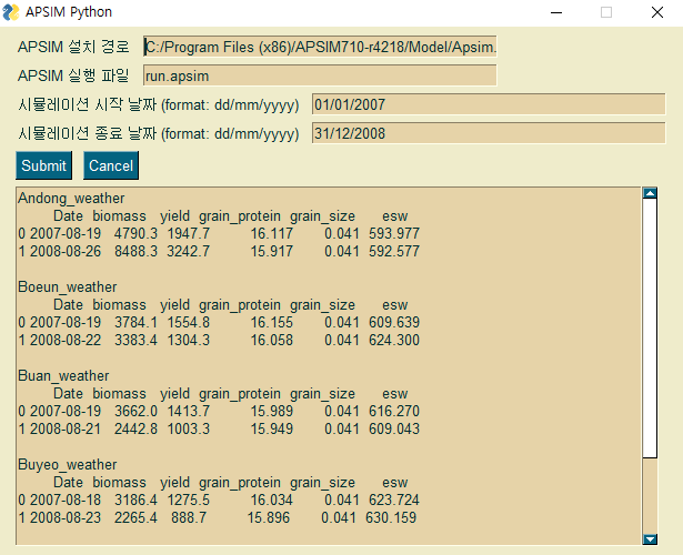GitHub - EthanSeok/APSIM_Python: 기존의 GUI 인터페이스의 APSIM을 파이썬을 이용하여 구동할 수 있는 소스코드