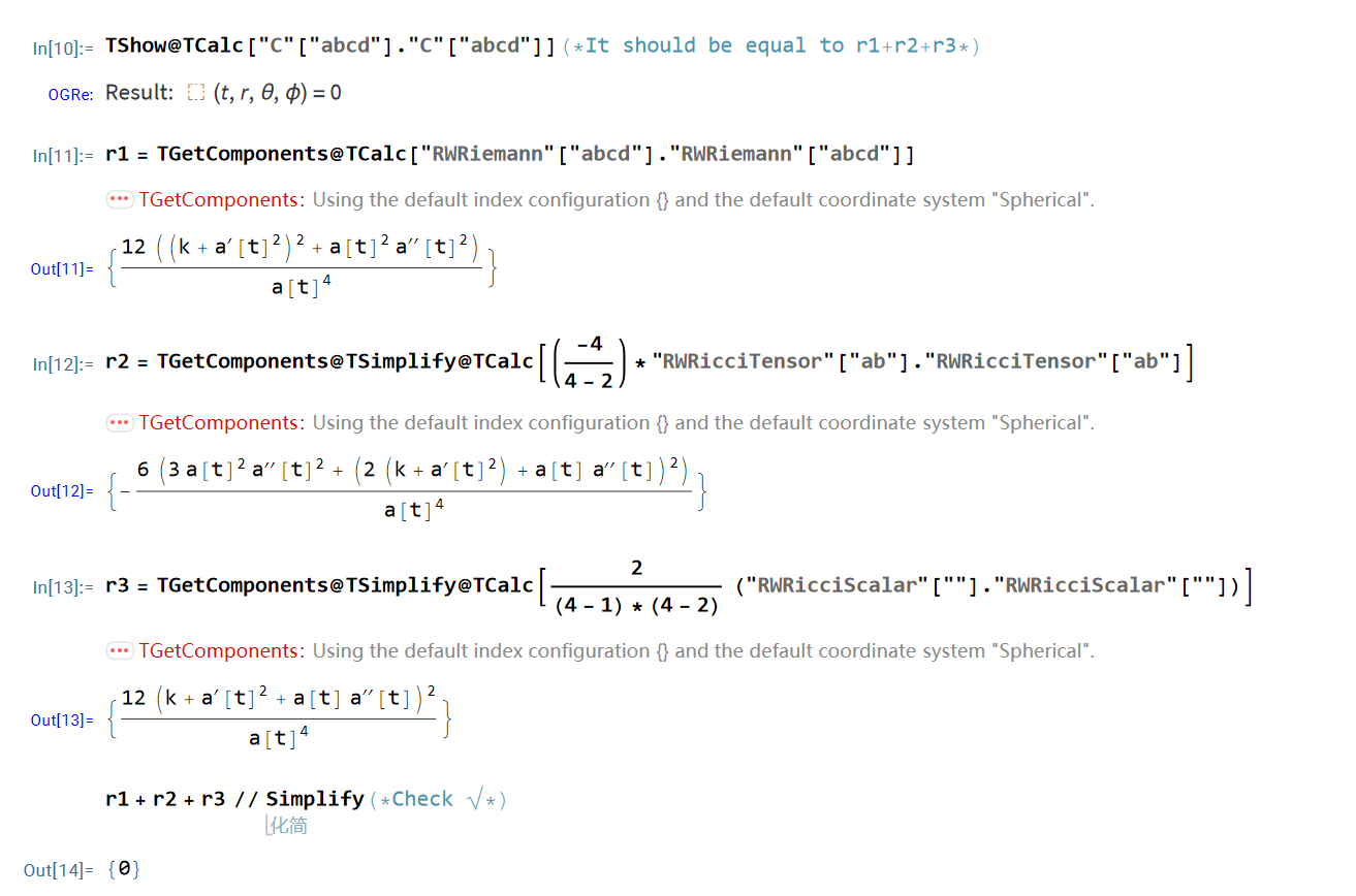 Something wrong When I calc the Weyl Tensor · Issue #7 · bshoshany/OGRe · GitHub