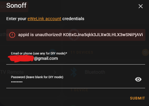 Appid is unauthorized! Error. · Issue #1201 · AlexxIT/SonoffLAN · GitHub