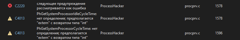 c2220 Error procprv.c · Issue #1218 · winsiderss/systeminformer · GitHub