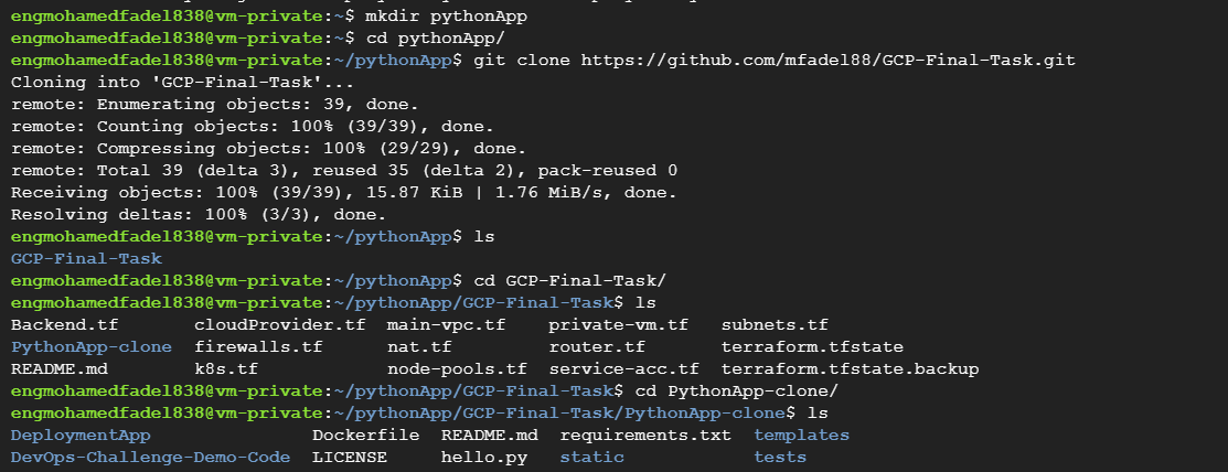 GitHub - mfadel88/GCP-Final-Task: This project to deploy a python application on "GKE ...