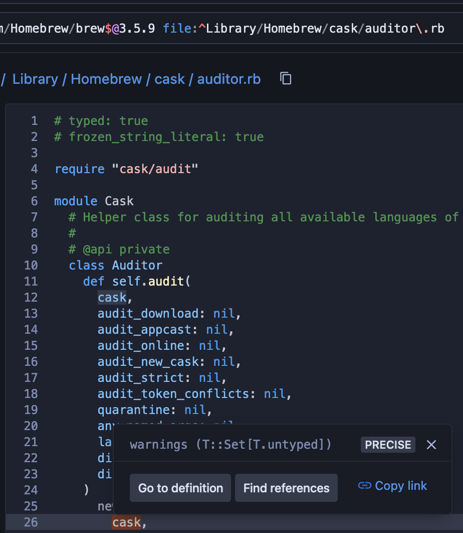 'warnings' text in hover docs · Issue #85 · sourcegraph/scip-ruby · GitHub