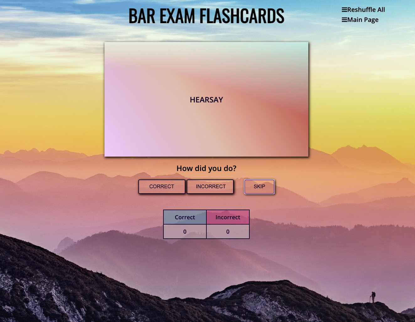 GitHub - Mhawkins28/Flashcard-App: This is a front-end web application ...