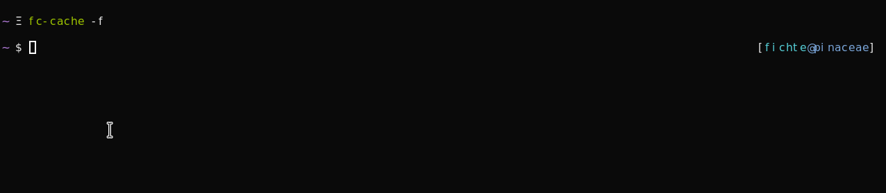 Frequently requires fontconfig cache refresh to render terminus bitmap font properly · Issue ...