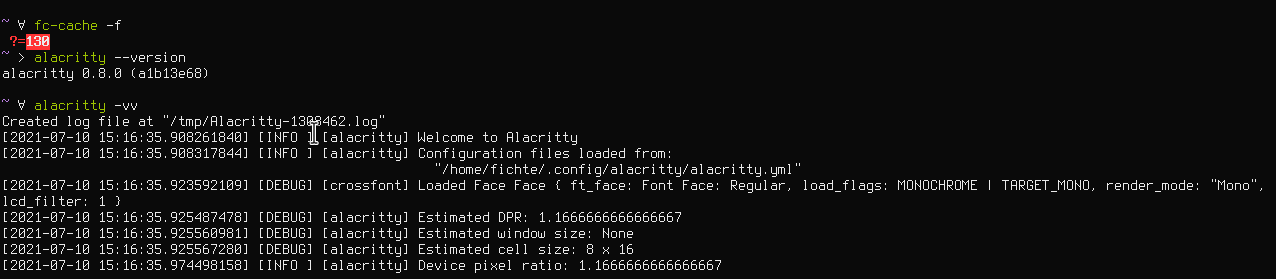 Frequently requires fontconfig cache refresh to render terminus bitmap font properly · Issue ...