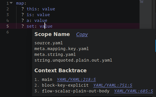[YAML] Explicit mappings are not terminated properly · Issue #3395 · sublimehq/Packages · GitHub