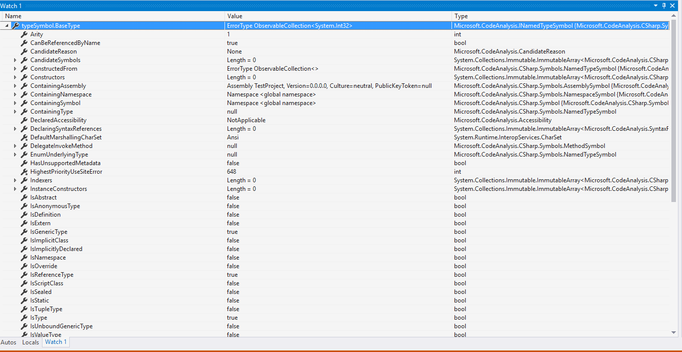 Cannot Get The Correct Type Info Of Observablecollection · Issue 1645 · Dotnetroslyn Analyzers 
