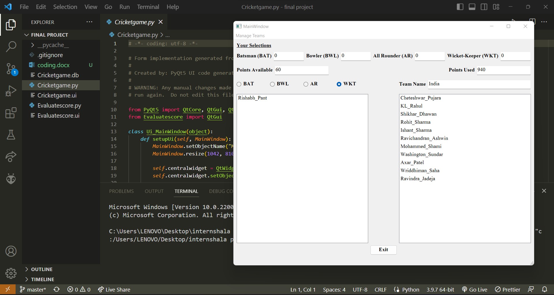 GitHub - Tusharp21/final-project