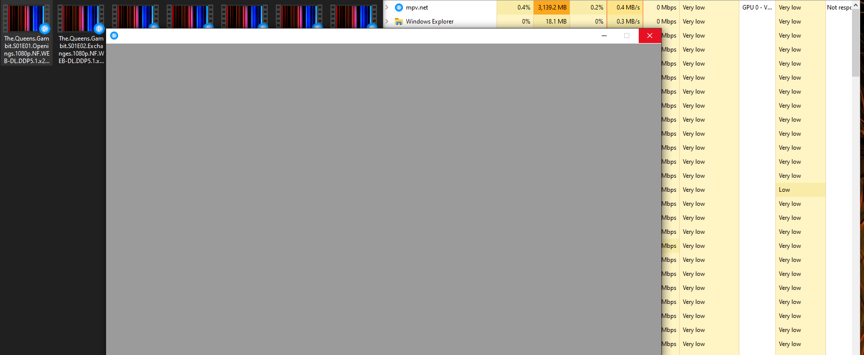 mpvnet lagging/crashing itself and windows as a whole. · Issue #335 · mpvnet-player/mpv.net · GitHub