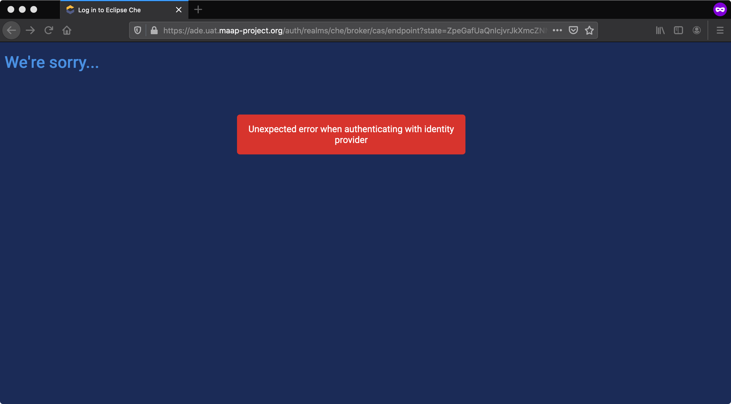 Unable to open workspace in GCC Ops · Issue #429 · MAAP-Project/Community · GitHub