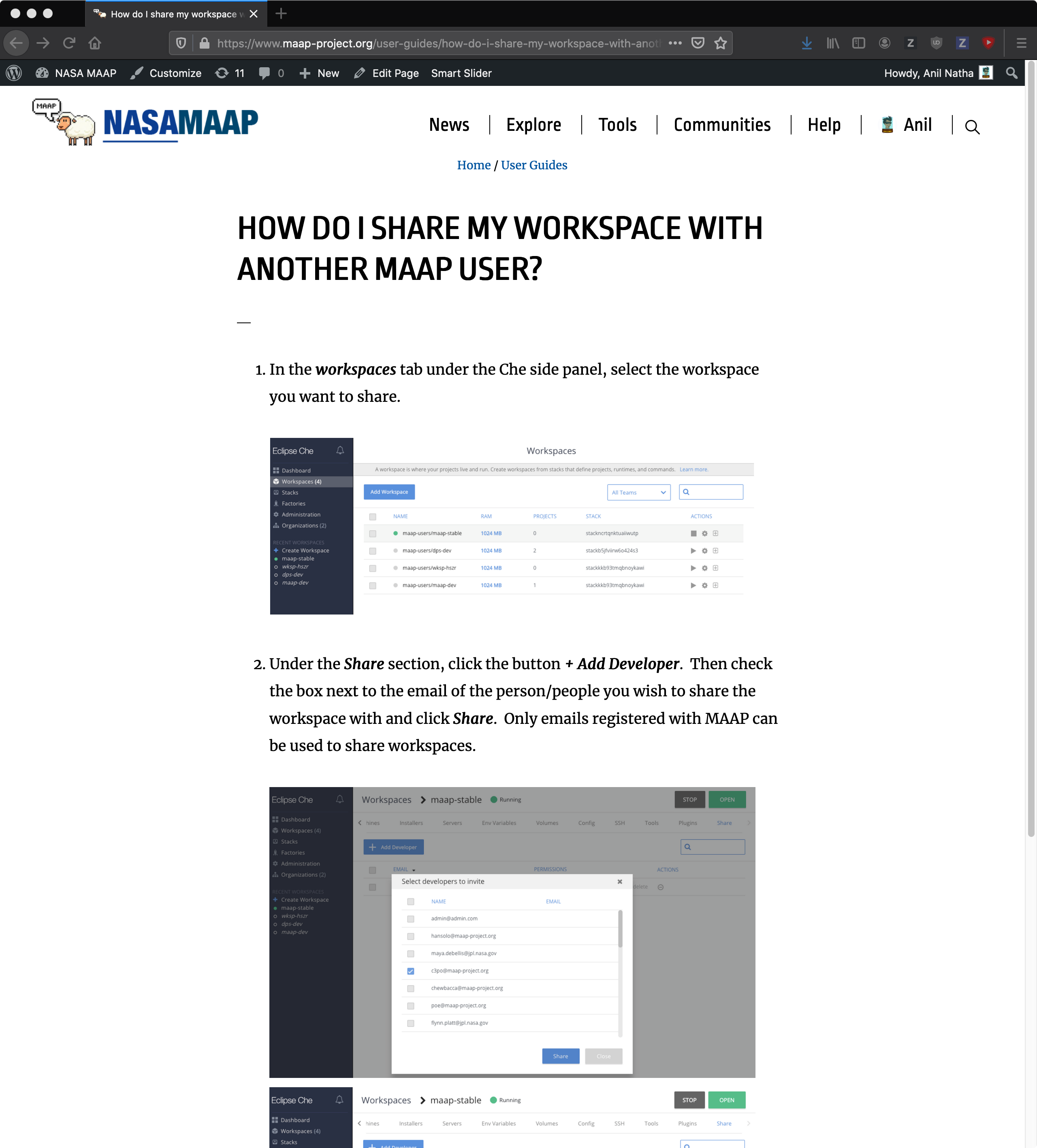 FAQ section of "User Guides" header image is missing · Issue #451 · MAAP-Project/Community · GitHub
