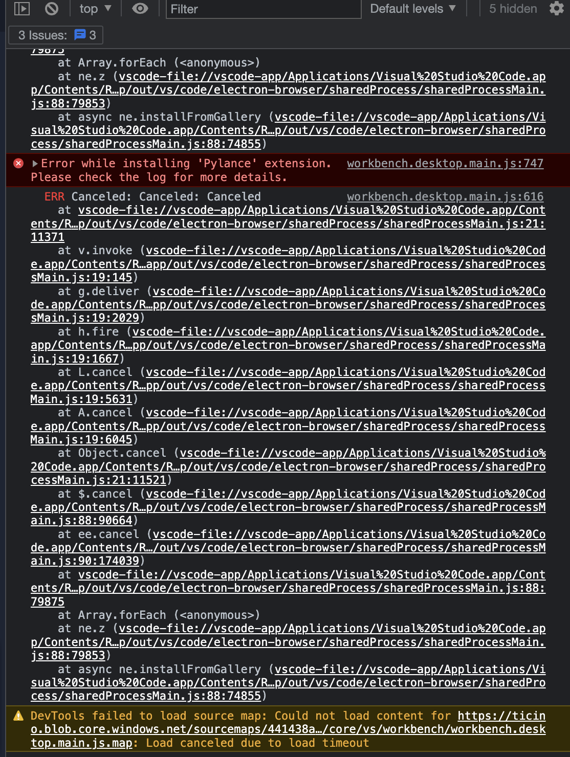 Error About Installing Pylance · Issue 174614 · Microsoft Vscode · Github