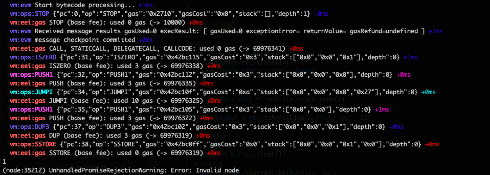 VM: Fix Undefined Opcode Bug · Issue #1271 · ethereumjs/ethereumjs-monorepo · GitHub