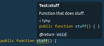 {@inheritdoc} not working as expected · Issue #477 · bmewburn/vscode-intelephense · GitHub