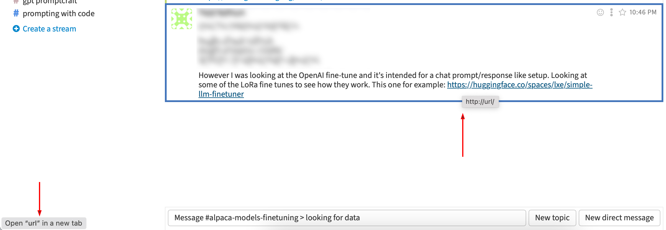 URLs pasted into conversations are linking to "http://url/" instead of the actual URL> · Issue ...