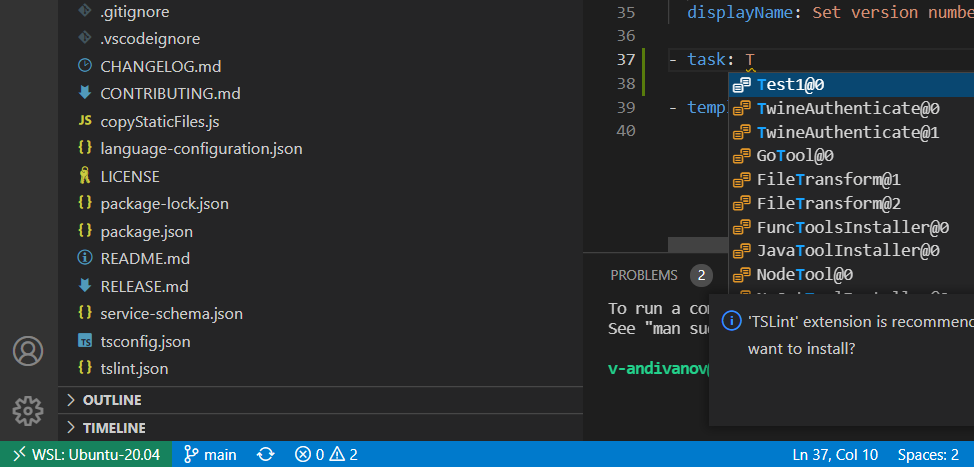 Support to WSL and Dev Containers · Issue #435 · microsoft/azure-pipelines-vscode · GitHub