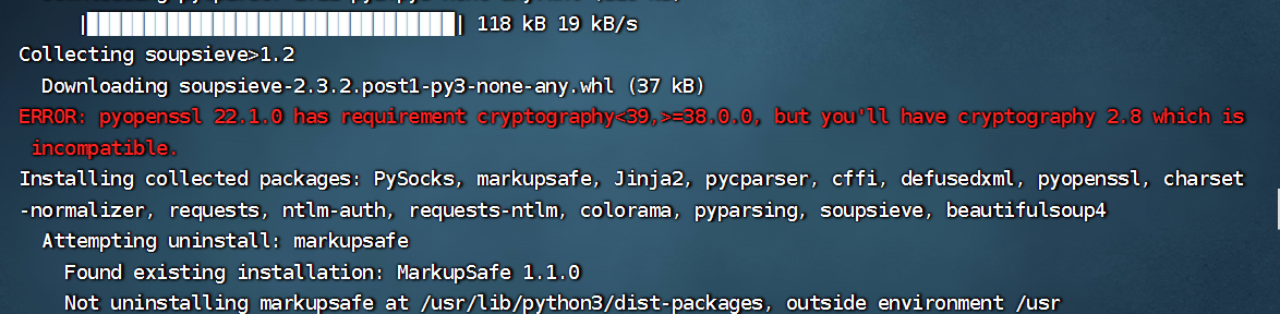 安装依赖库时报错 · Issue #1235 · maurosoria/dirsearch · GitHub