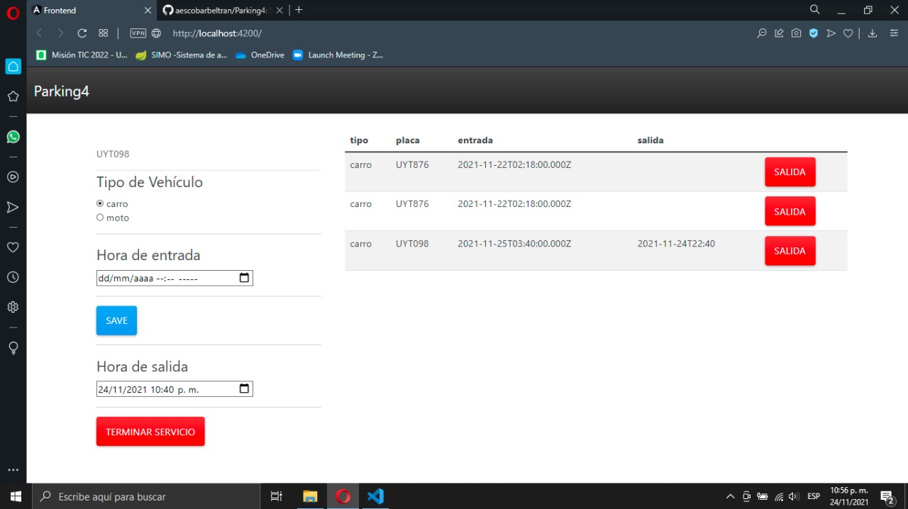 GitHub - aescobarbeltran/B4PARKING: Software para la gestión de plazas de un parqueadero