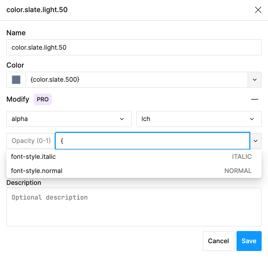 Display opacity suggestions under the alpha operation · Issue #1815 · tokens-studio/figma-plugin ...