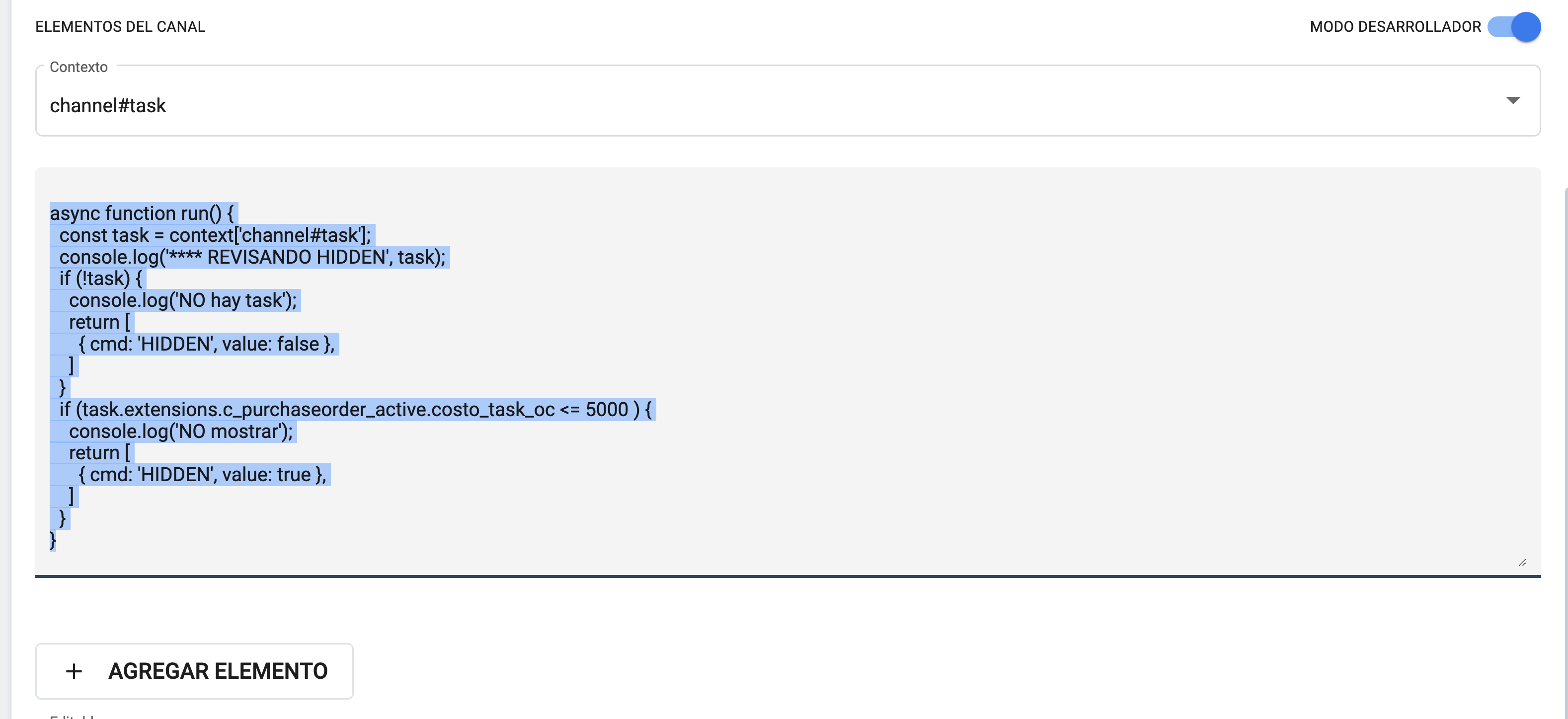 What's New: Control de formularios (No mostrar formulario en el canal, o si!) · Issue #946 ...