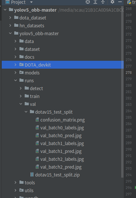 val.py question & Reproduce checkpoint · Issue #377 · hukaixuan19970627/yolov5_obb · GitHub