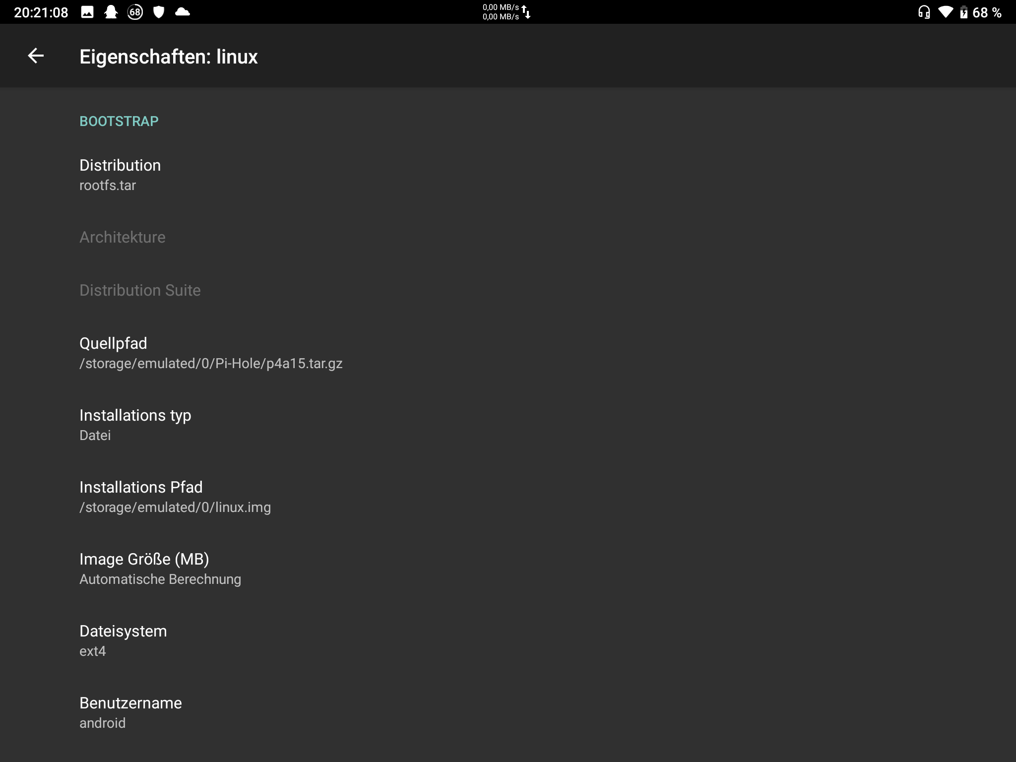 Configuring core/profile ... Segmentation fault · Issue #1300 · meefik/linuxdeploy · GitHub