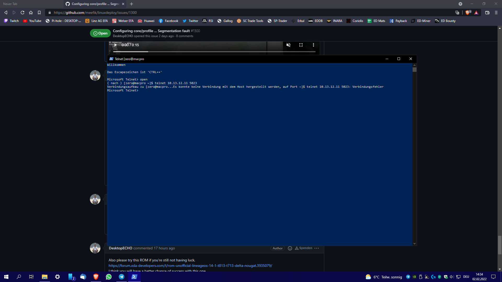Configuring core/profile ... Segmentation fault · Issue #1300 · meefik/linuxdeploy · GitHub