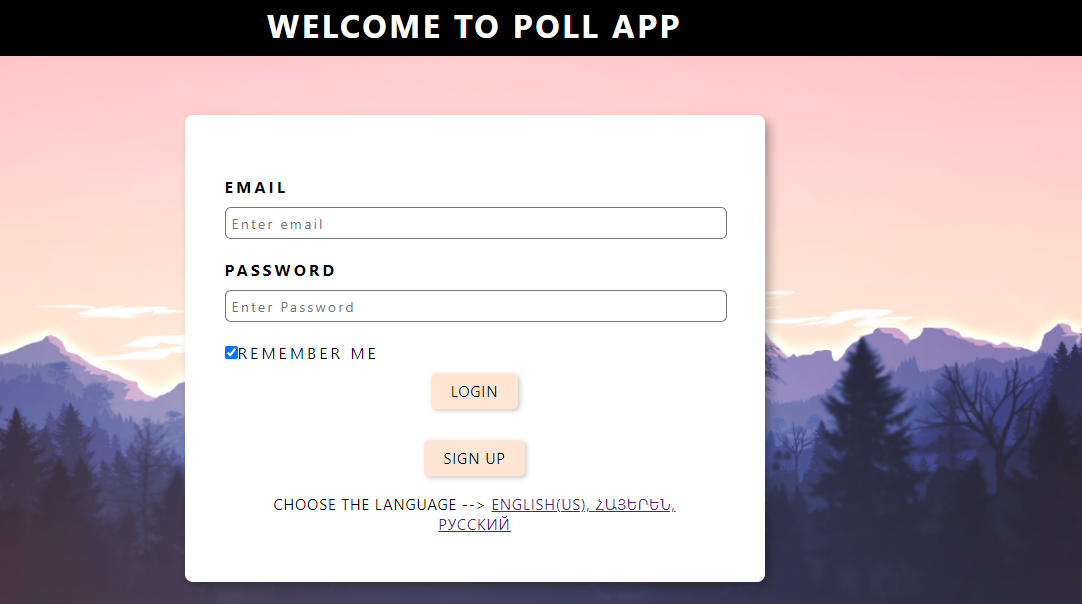 GitHub - goharminasyan/poll_app_servlets