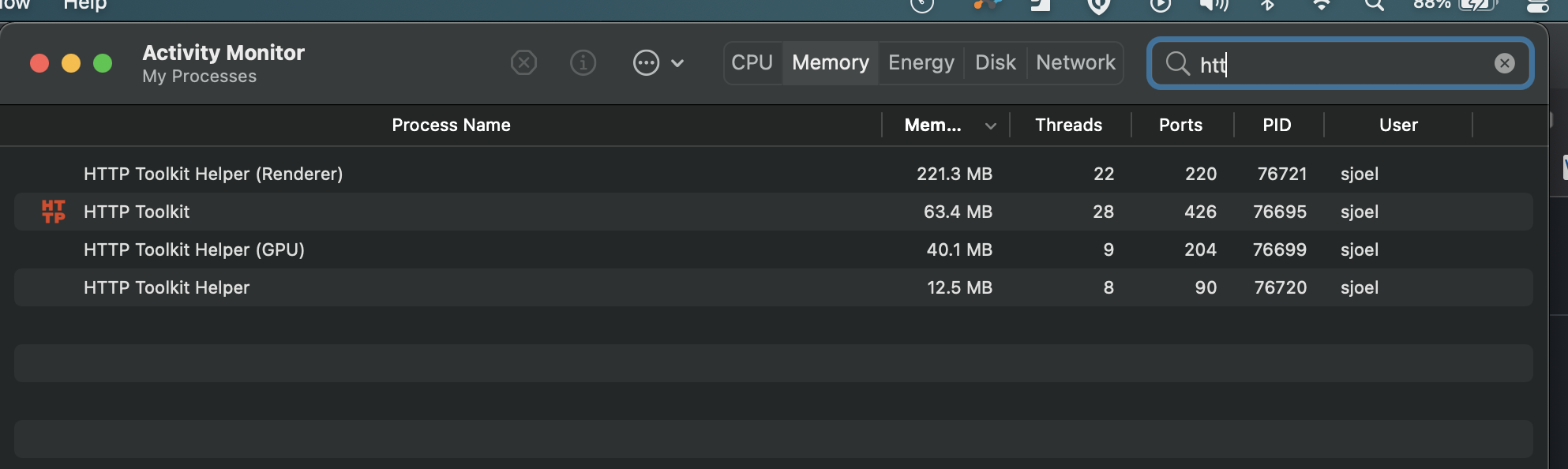 Getting "You're not being intercepted by HTTP Toolkit" screen and mac sleep makes the app not to ...