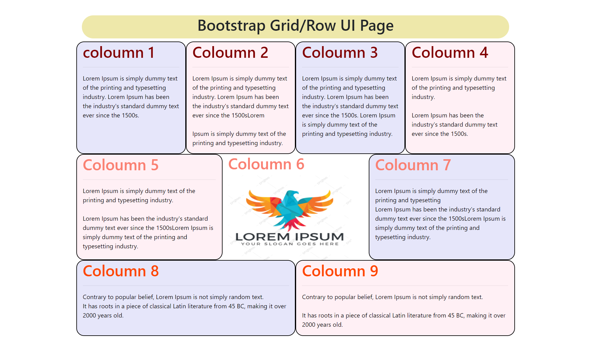 GitHub - PatilSoham/Bootstrap-Grid-Row-UI: Bootstrap Grid/Row UI