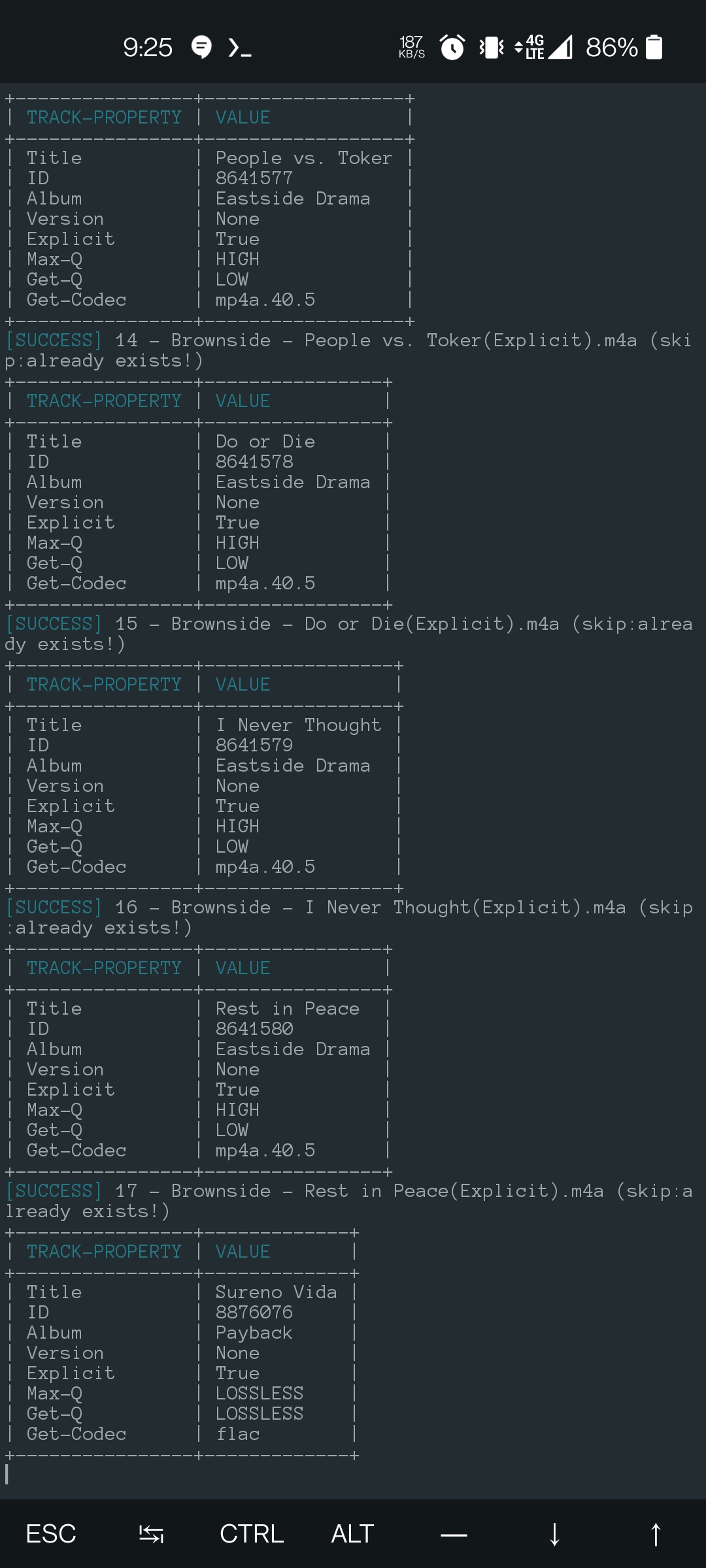 can't download in flac on tidal-dl only download in aac 96bks can someone explain to me why ...