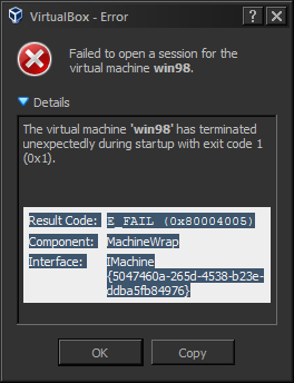 Not possible to launch any VM in VirtualBox · Issue #3295 · sandboxie-plus/Sandboxie · GitHub