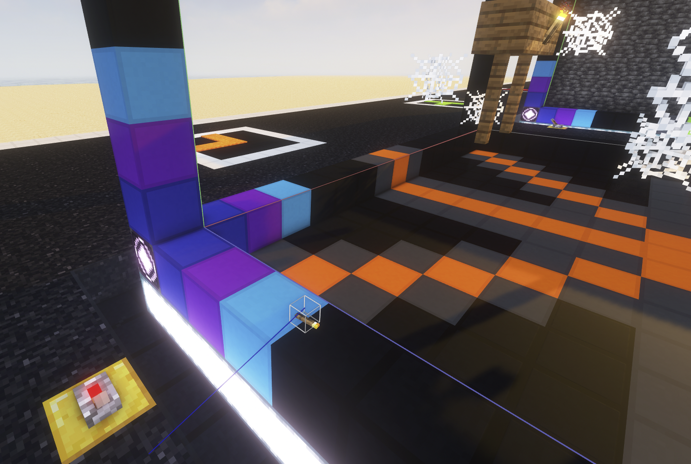 Minecraft "bounding box" lines for entity hitboxes and structure blocks render black instead of ...