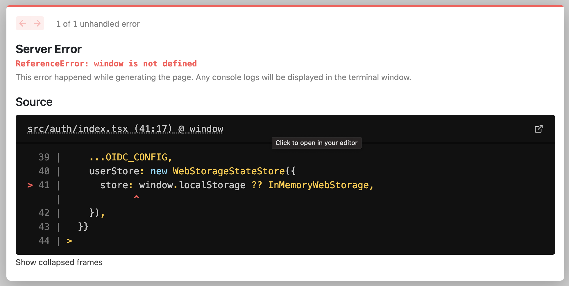 [Fixed] Unable to use localStorage with signinRedirect method in Next.js app · Issue #729 ...