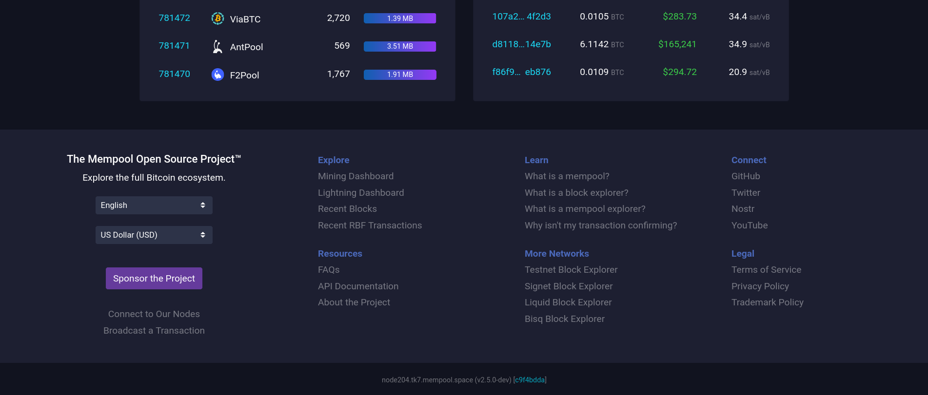 Create site-wide footer · Issue #3446 · mempool/mempool · GitHub