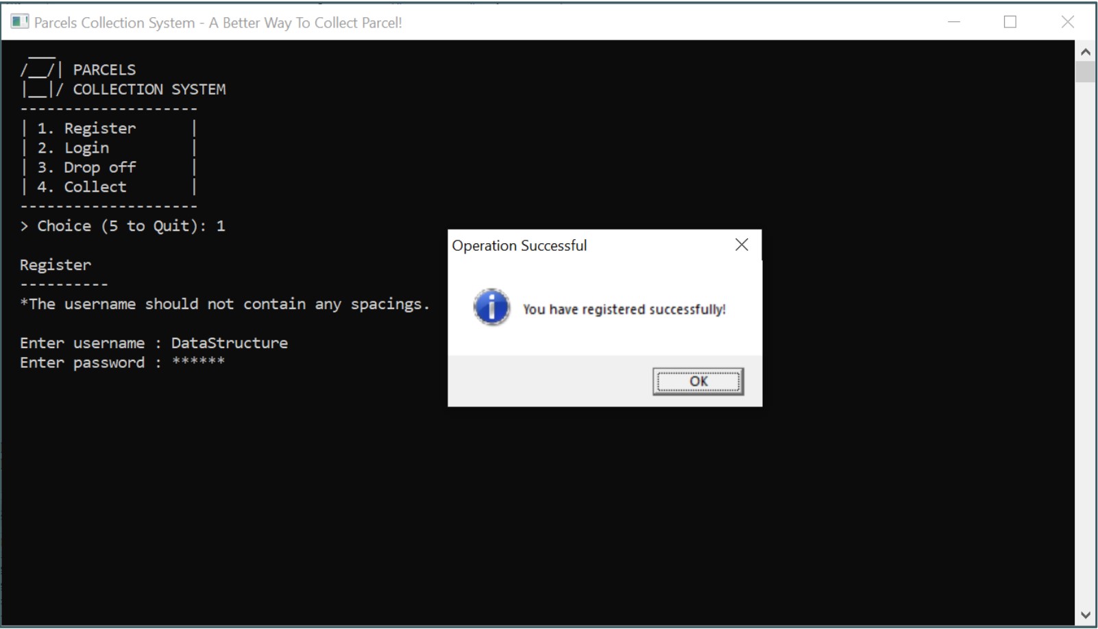 GitHub - soochin17/Parcels-Collection-System