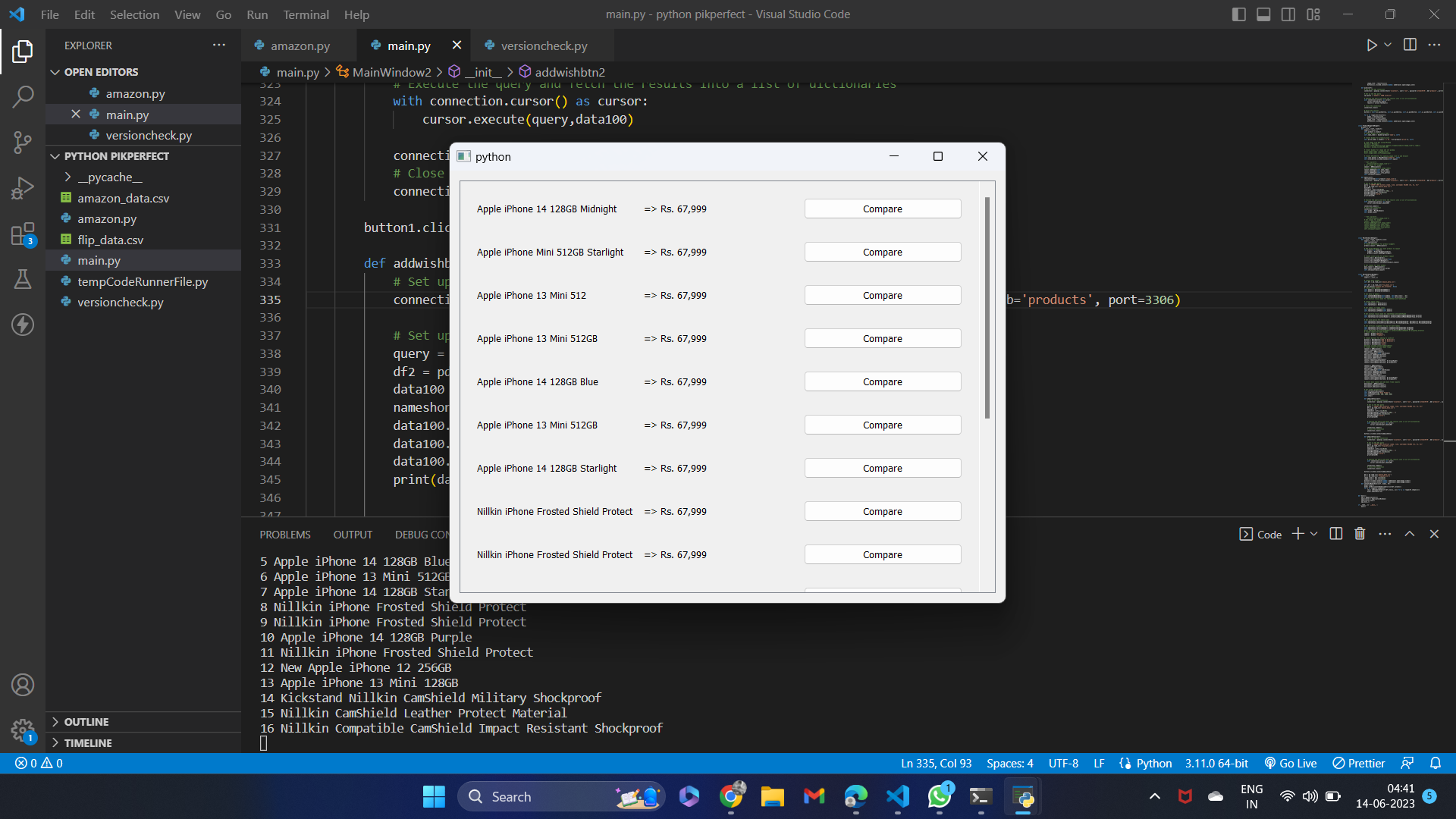 GitHub - JAtharva22/PikPerfect---products-comparison-python-gui-app: PikPerfect will be a python ...