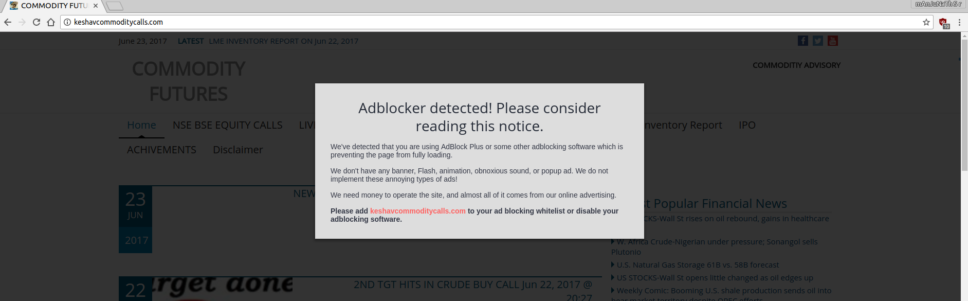 My prob not solved inspite of trying all options. · Issue #3305 · reek/anti-adblock-killer · GitHub