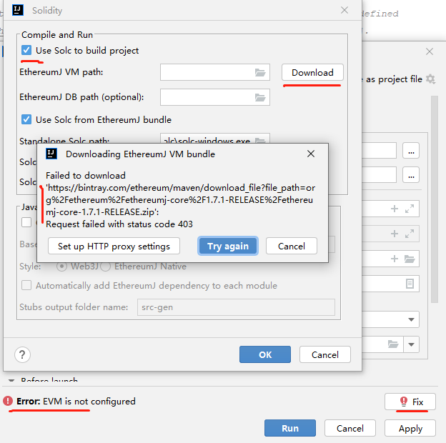 Cannot download EthereurmJ VM · Issue #298 · intellij-solidity/intellij-solidity · GitHub