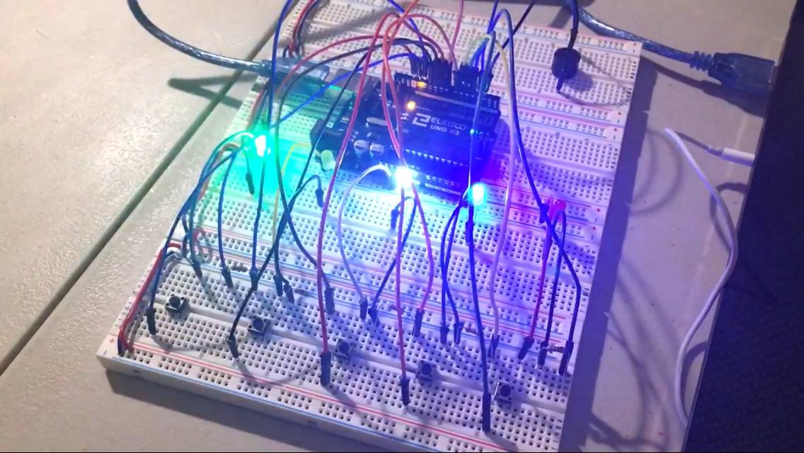 GitHub - fyemane/Arduino-LED-memory-game: The user tries to enter the pattern played by the LEDs ...