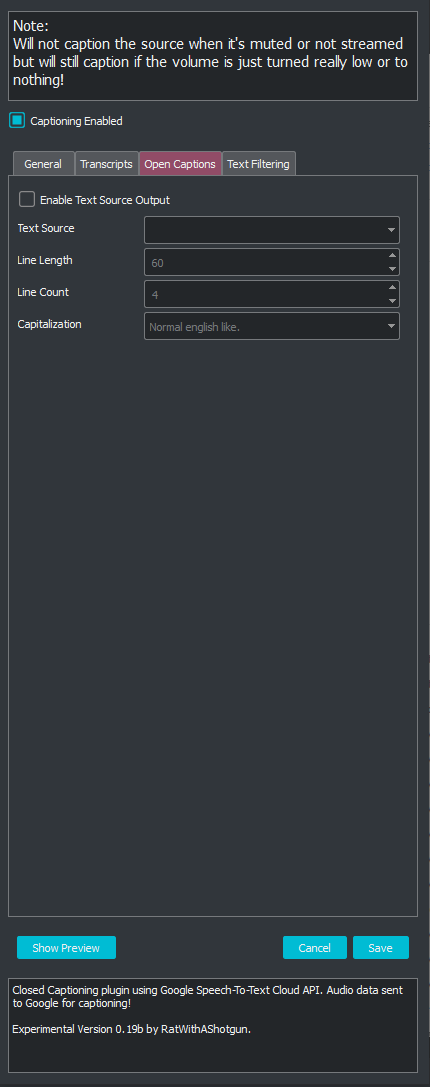 Captions not being sent over to Twitch · Issue #76 · ratwithacompiler/OBS-captions-plugin · GitHub