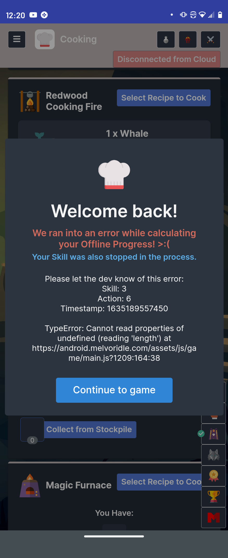 "Cannot read properties of undefined..." · Issue #1511 · MelvorIdle/melvoridle.github.io · GitHub