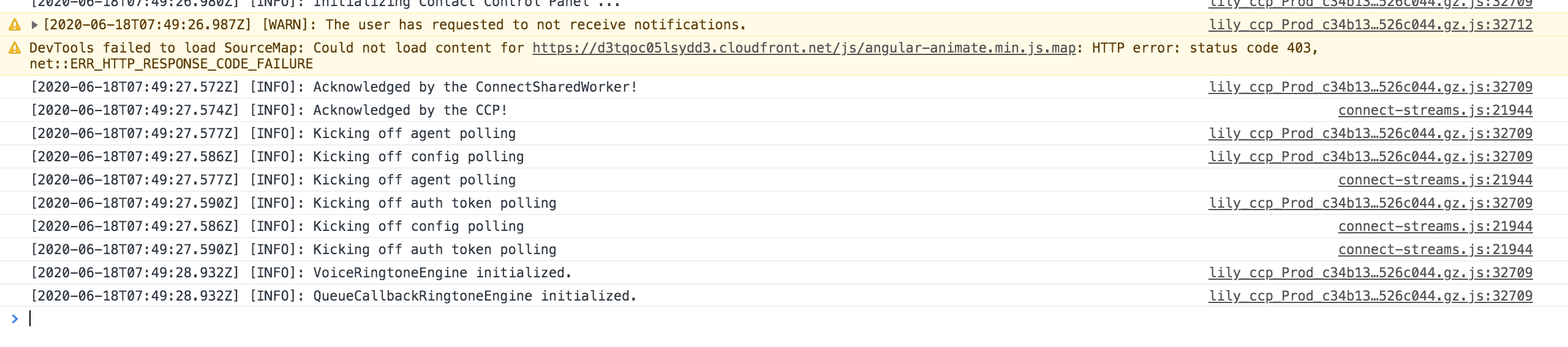 I Am Not Able To Remove The Logs From Connect Streamsjs · Issue 269 · Amazon Connectamazon