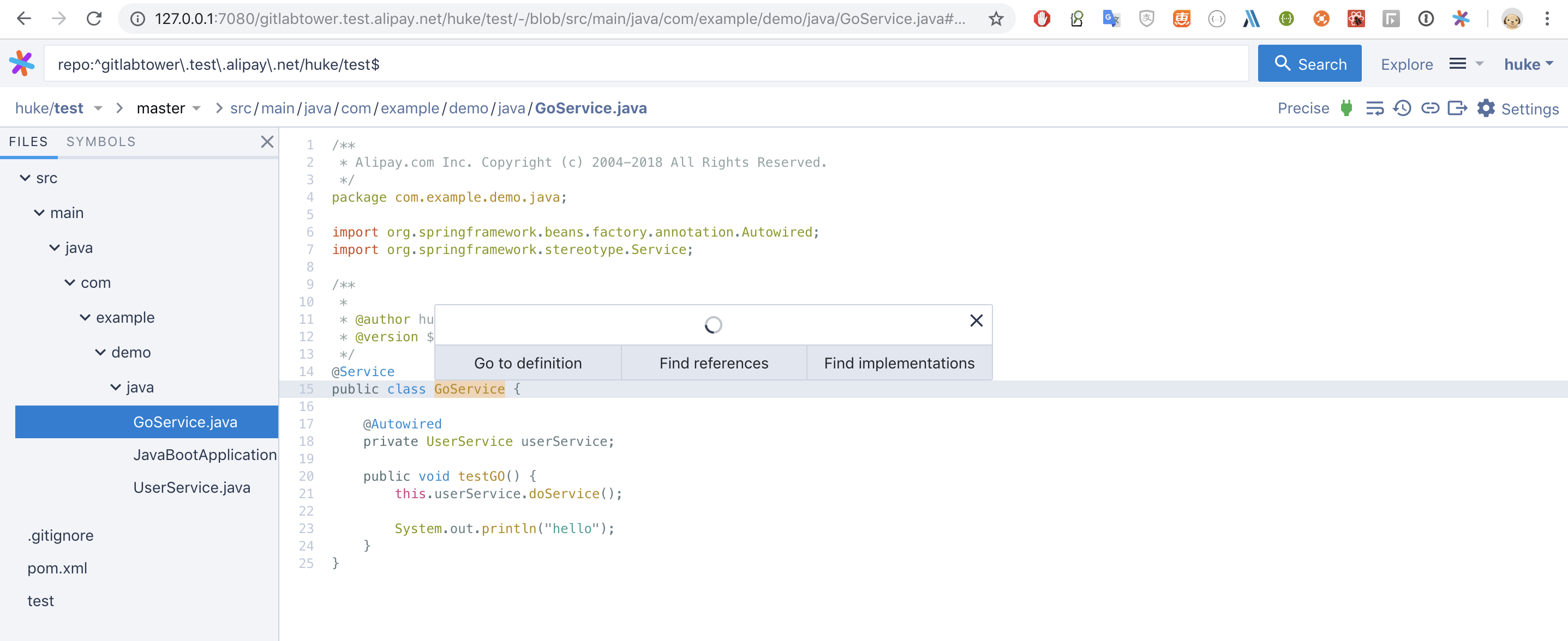 sourcegraph/codeintel-java - Fetching servers via workspace ...