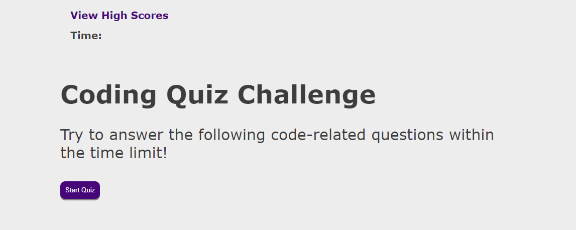GitHub - mflanigan13/code-quiz: This application is a timed coding quiz on JavaScript ...